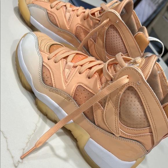 Jordan | Shoes | Jordan Cream And White Sneakers With Layered Design ...